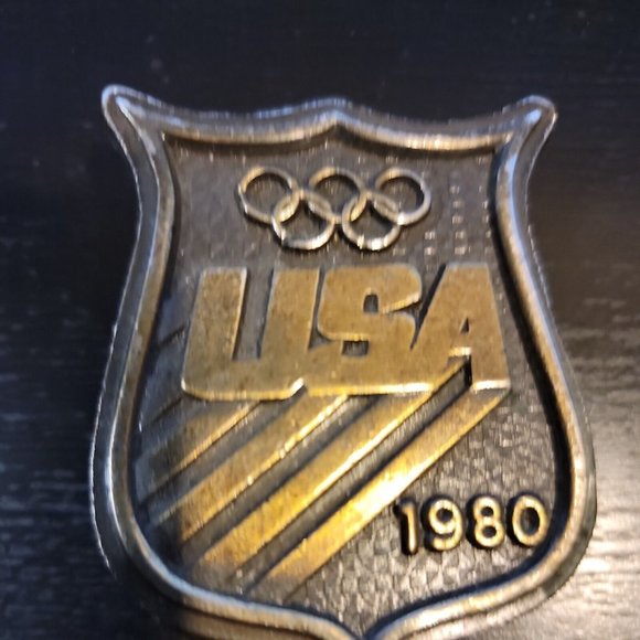 Bergamot | Accessories | 98 Usa Olympic Brass Belt Buckle Bergamot Brass Works Vintageretro ...